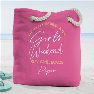 Girls Trip Personalized Terry Cloth Beach Bag - Large