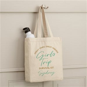 Girls Trip Personalized Canvas Tote Bags