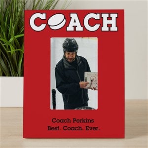 Coach Personalized 4x6 Tabletop Frame- Vertical