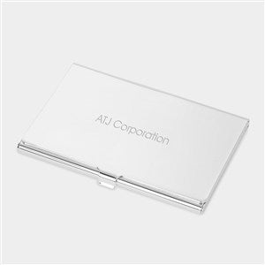 Engraved Silver Card Case