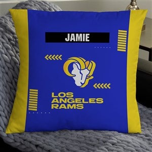 NFL Los Angeles Rams Classic Personalized Throw Pillow