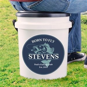 Fly Fishing Personalized Five Gallon Bucket Seat