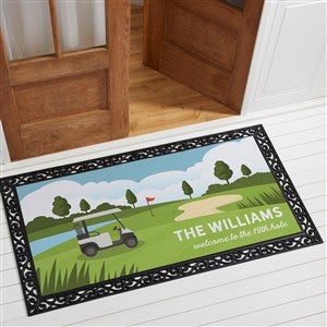 Golf Course Oversized Personalized Golf Doormat-24x48
