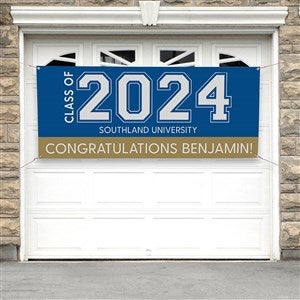 Collegiate Year Personalized Graduation Banner - Medium