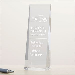Engraved Inspirational Employee Slanted Vertical Award