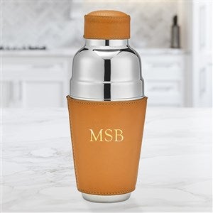 Personalized Leather Wrapped Cocktail Shaker