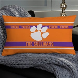 NCAA Clemson Tigers Classic Personalized Throw Pillow