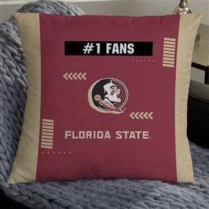 NCAA FSU Seminoles Classic Personalized Throw Pillow