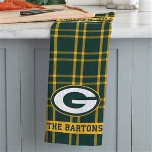 NFL Green Bay Packers Personalized Waffle Weave Kitchen Towel