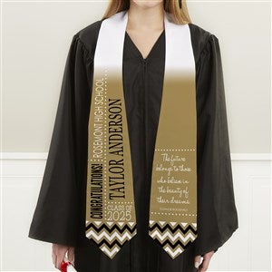 Personalized Graduation Stole - School Memories