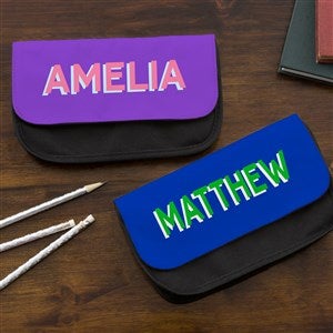 Shadow Name Personalized Pencil Case