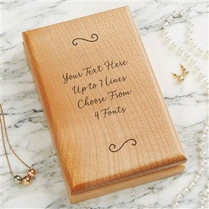 Write Your Own Personalized Wood Jewelry Box