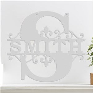 Personalized Split Letter Steel Sign - Silver