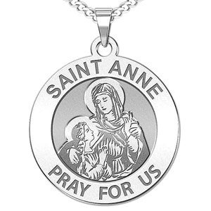 Custom Saint Anne Engraved Pendant