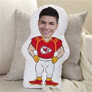 NFL Kansas City Chiefs Personalized Photo Character Throw Pillow