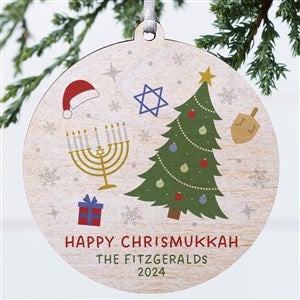 Happy Chrismukkah Personalized Ornament