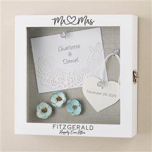 Infinite Love Engraved Wedding Shadow Box