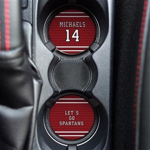 Sport Jersey Personalized Car Cup Holder Coaster Set