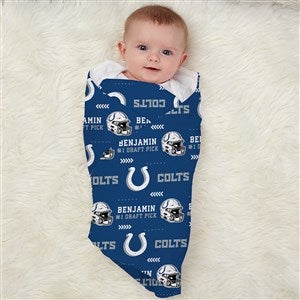 NFL Indianapolis Colts Personalized Baby Hat & Receiving Blanket Set