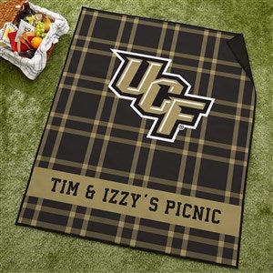 NCAA UCF Knights Personalized Plaid Picnic Blanket