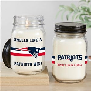 NFL New England Patriots Personalized Farmhouse Candle Jar