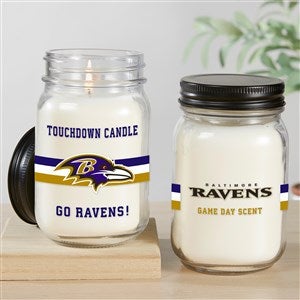 NFL Baltimore Ravens Personalized Farmhouse Candle Jar