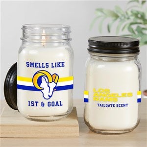 NFL Los Angeles Rams Personalized Farmhouse Candle Jar