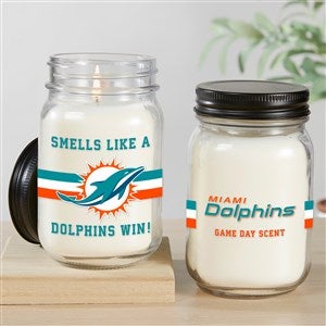 NFL Miami Dolphins Personalized Farmhouse Candle Jar