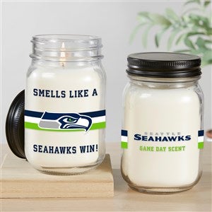 NFL Seattle Seahawks Personalized Farmhouse Candle Jar