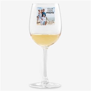 Your Own Photo Personalized White Wine Glass