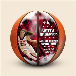 Personalized Thunderstorm Photo Basketballs