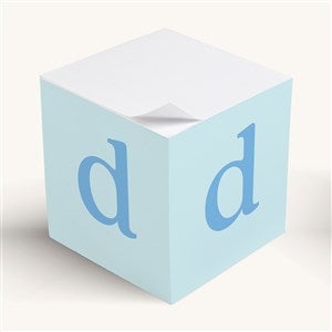 Typewriter Initial Personalized Paper Note Cube