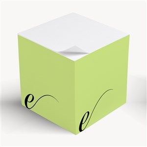 Initial Personalized Paper Note Cube