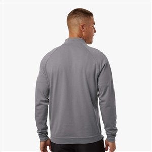 Custom Men's Adidas Club Pullover Zip Up - Grey Three | Corporate Gifts