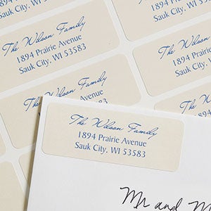 Family Return Address Labels - Signature Script