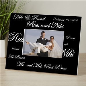 Personalized Wedding Picture Frames - Mr and Mrs Collection