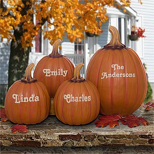 Personalized Decorative Halloween Pumpkins