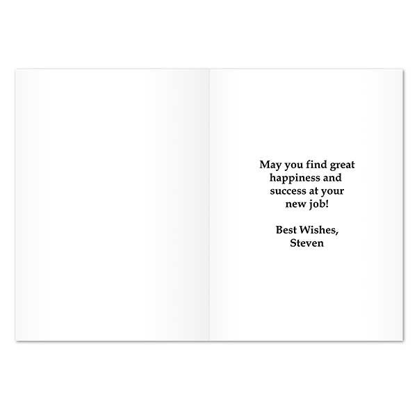 Personalized Congratulations Greeting Cards - Here's To You
