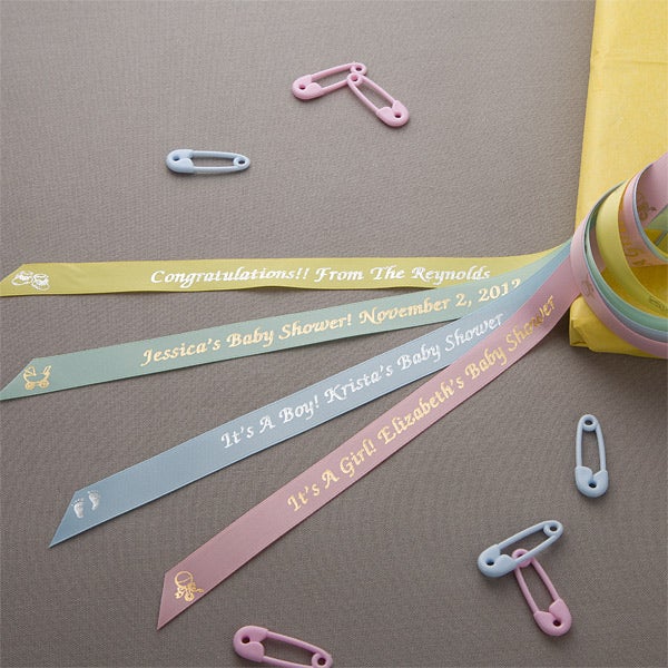 10618 - Welcome Baby Personalized Satin Ribbon