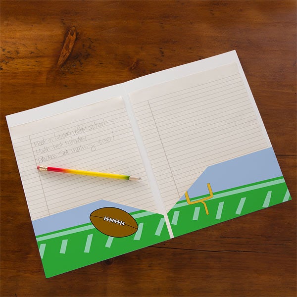 Personalized School Folders for Boys - Sports