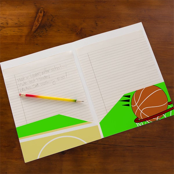 Personalized School Folders for Boys - Sports