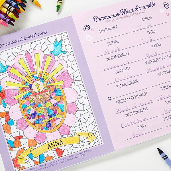 Personalized First Communion Memory Book - Communion Girl