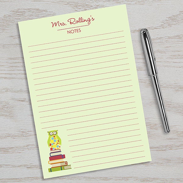 11632 - Wise Owl Personalized Notepad