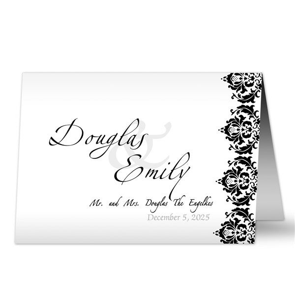 Personalized Wedding Greeting Cards - Wedding Couple