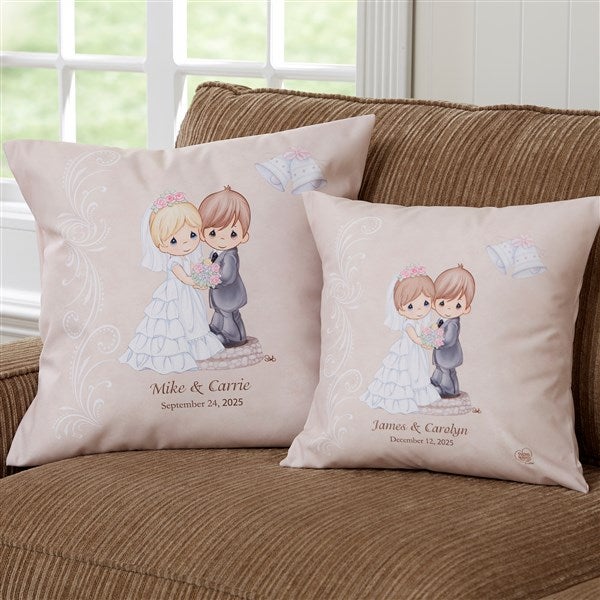 Personalized Wedding Pillows - Precious Moments Bride & Groom