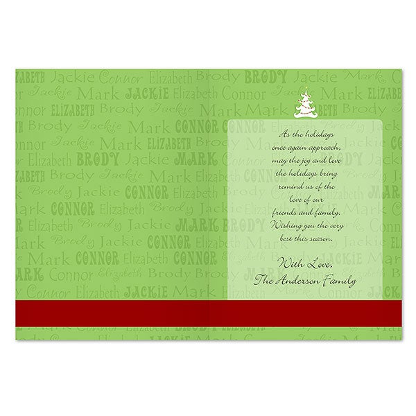 Personalized Christmas Cards - Christmas Tree