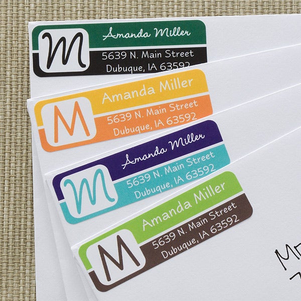 Personalized Return Address Labels - You Name It Monogram