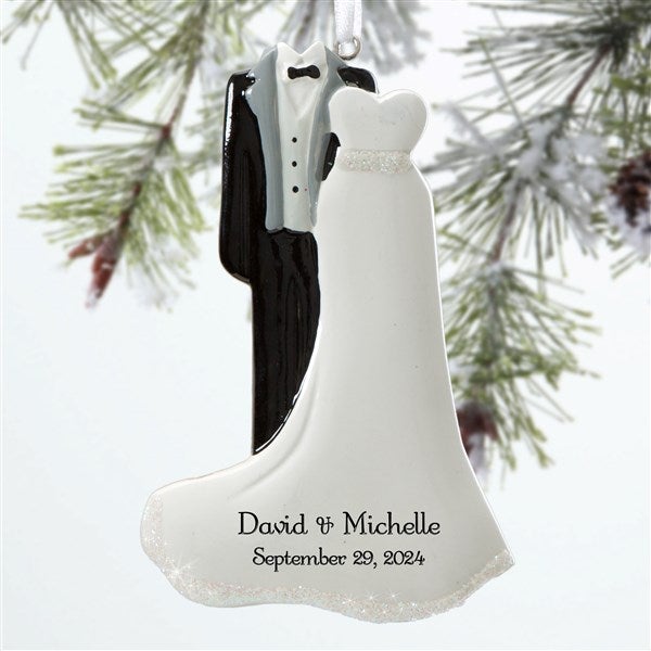 12284 - Bride & Groom© Personalized Ornament