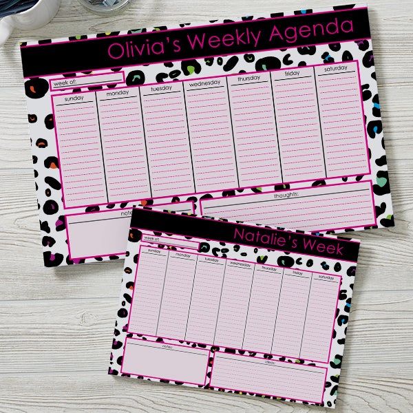 Personalized Desk Pad Calendars for Women - Her Weekly Agenda