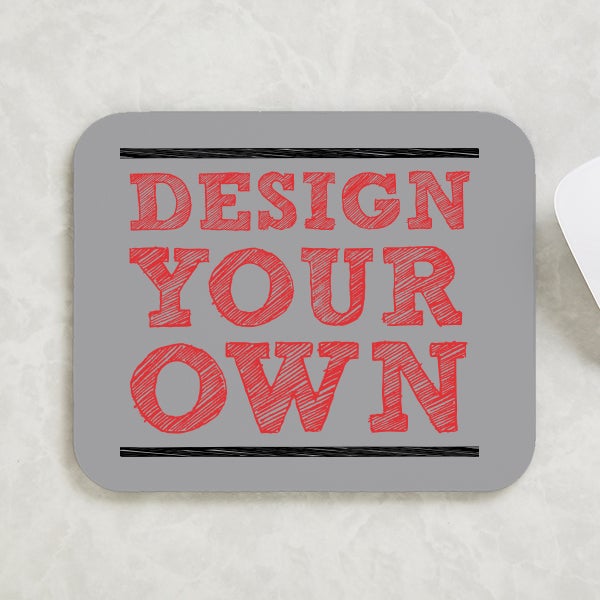 Design Your Own Custom Horizontal Mouse Pad - White - Design Your Own